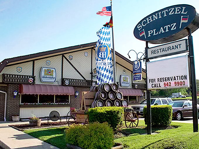 Where schnitzels are king and diets fear to tread. The Schnitzel Platz's cozy chalet vibes set the scene for a German feast of epic proportions.