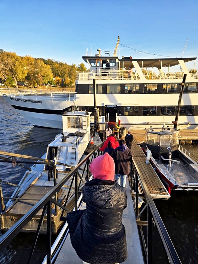 All aboard the Grand Duchess! It's like a floating time machine, minus the flux capacitor and plus a whole lot of charm.