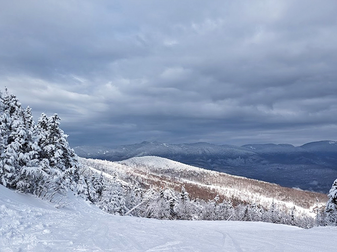 A view that'll take your breath away &ndash; and not just because of the altitude. Mother Nature showing off her wintry best.