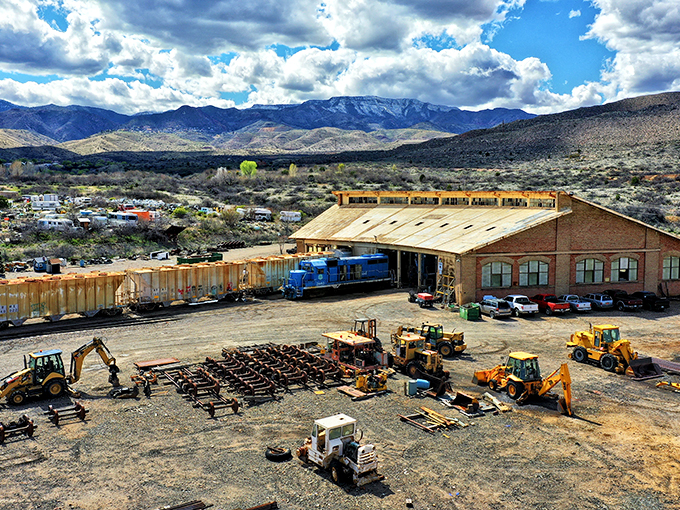 Behind the scenes at train HQ. It takes a village (and some heavy machinery) to keep this historic railroad chugging along smoothly.