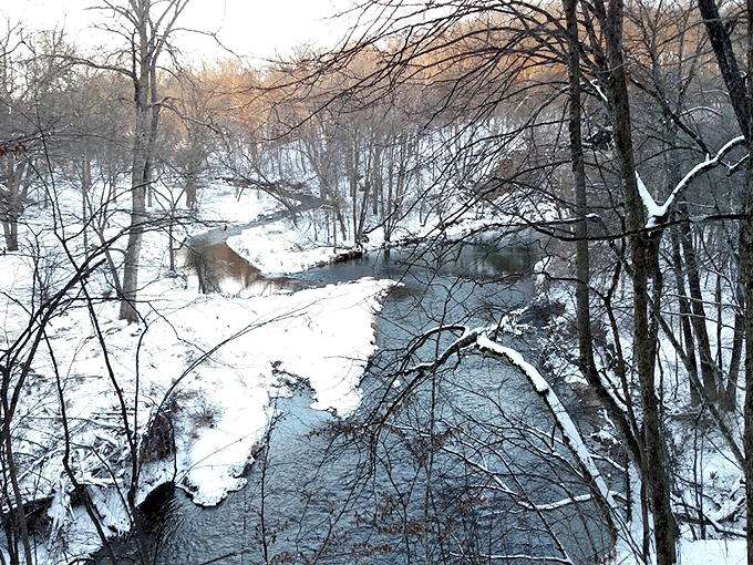 "Winter wonderland, hold the crowds." A snowy scene that would make Narnia jealous, minus the whole eternal winter and evil witch situation.
