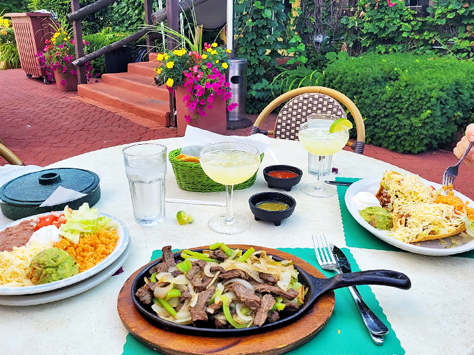A feast fit for a fiesta: sizzling fajitas, fresh guacamole, and margaritas that sparkle like Mexican sunshine.