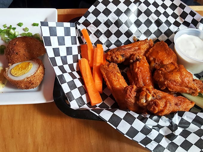 Wings and a Scotch egg: The perfect pub duo that proves Irish food is more than just potatoes and cabbage.