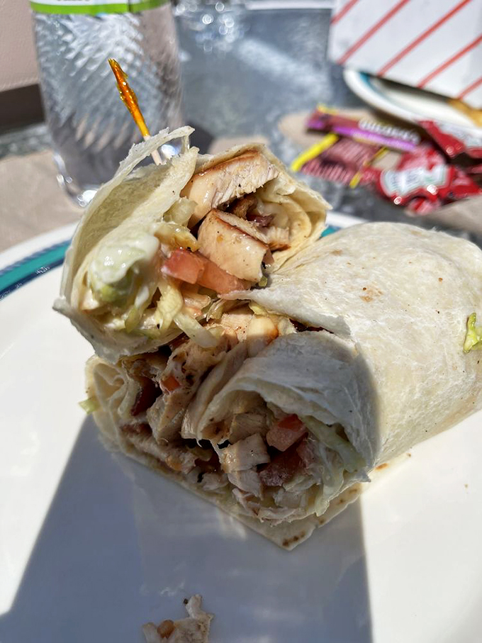 Cluck yeah! This chicken wrap is packed tighter than a Vermont barn in winter, but with way more flavor and far less hay. 