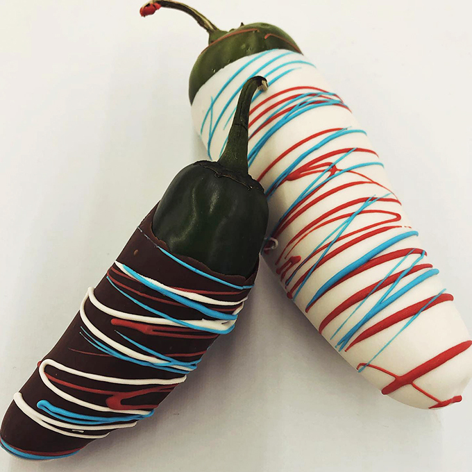 Spice meets sweet in these chocolate-covered jalape&ntilde;os. It's a flavor fiesta that'll make your taste buds do the cha-cha!