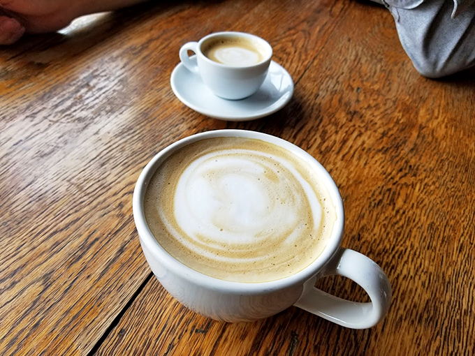 Latte art so pretty, you'll hesitate to drink it. But only for a second, because coffee this good demands attention.