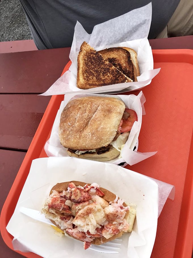 Three's company: A trio of sandwiches that make deciding what to order the hardest part of your day. Photo credit: Jessica C.