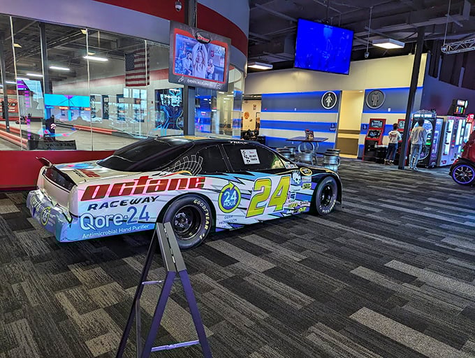 It's not just a car, it's a dream on wheels. This display is guaranteed to awaken your inner speed demon, no midlife crisis required.