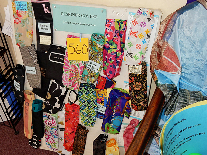 Designer labels meet everyday protection - from Kate Spade to Vera Bradley, proving style doesn't stop at the umbrella itself.