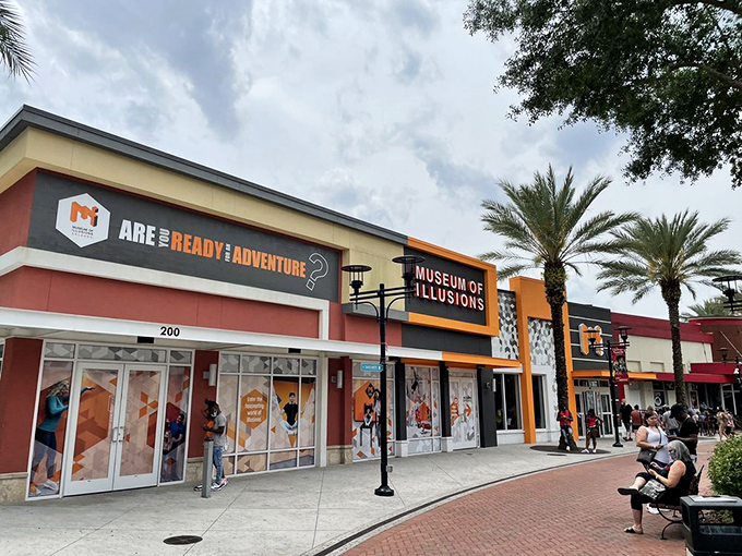 Step right up to the mind-bending extravaganza! This vibrant facade promises a world where reality takes a vacation and your senses go on a joyride. 