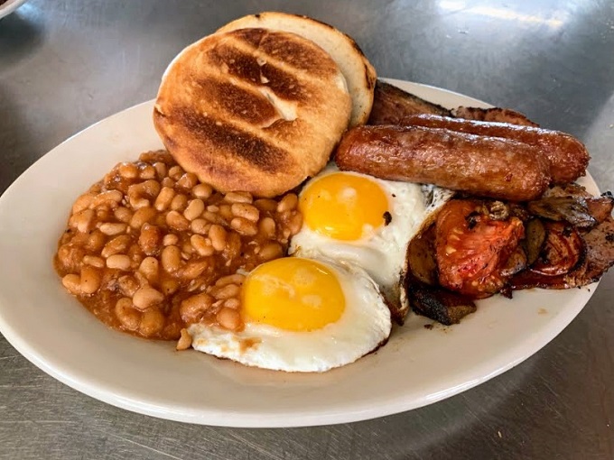 The Full English: Britain's best diplomatic effort since James Bond. A plate so hearty, it could fuel a day of mountain climbing.