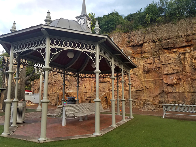 Step right up to the Gazebo of Giggles! This Victorian-inspired structure is the perfect spot for impromptu tea parties or royal proclamations.