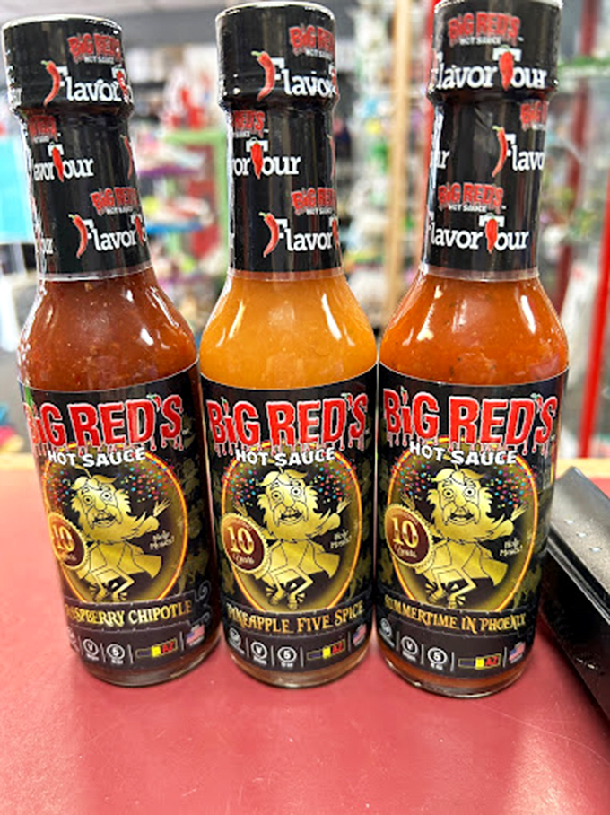 Big Red's hot sauces promise to bring the heat of the desert to your dinner table, one drop at a time. 