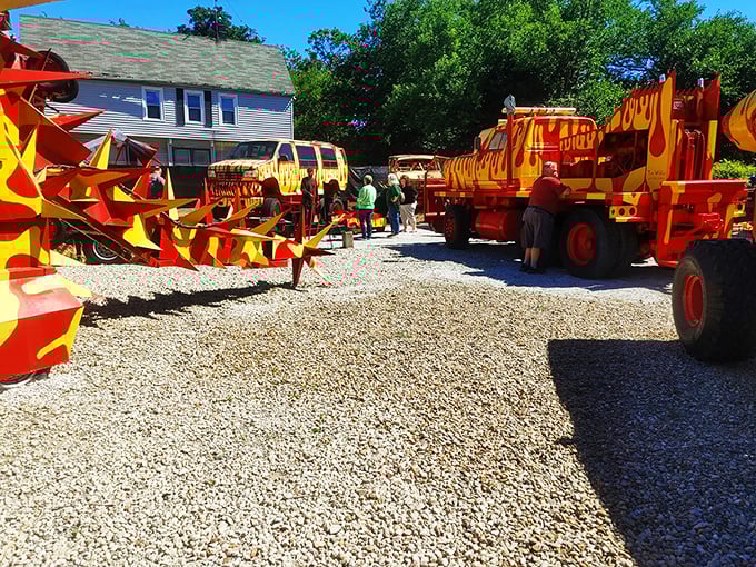 "It's like Disneyland for gearheads and mad scientists." This metallic menagerie proves that one man's junk is another man's jaw-dropping work of art.