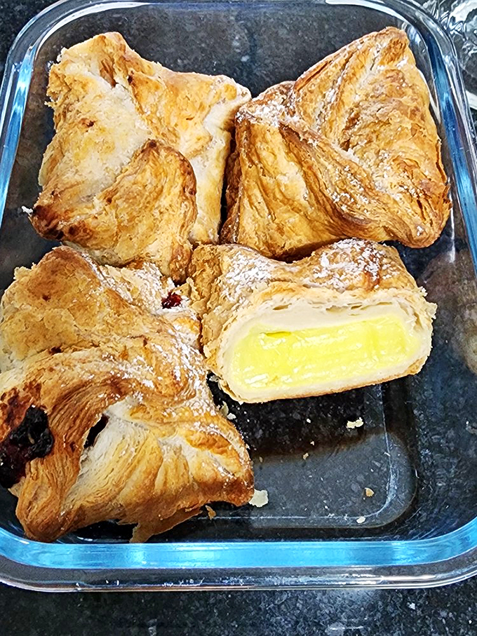 When life gives you lemons, stuff them in a turnover! This zesty treat is sunshine wrapped in a flaky, powdered sugar-dusted package.