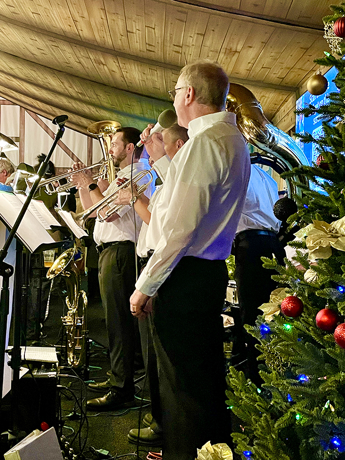 Oom-pah-pah and fa-la-la! Live music adds a merry soundtrack to the market, turning holiday shopping into a toe-tapping, hip-swaying adventure. Dance like nobody's watching (they're too busy eyeing the pretzels).