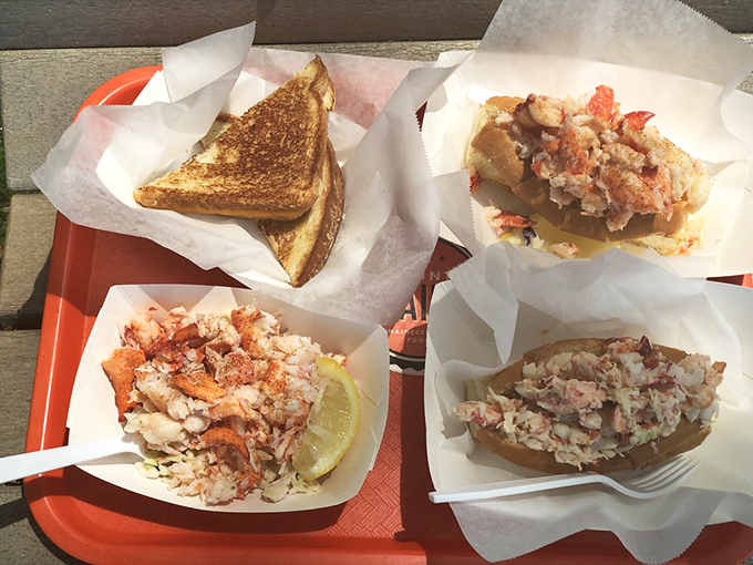 A grilled cheese joins the lobster party, because sometimes you just need both surf and turf. Photo credit: Marie B.