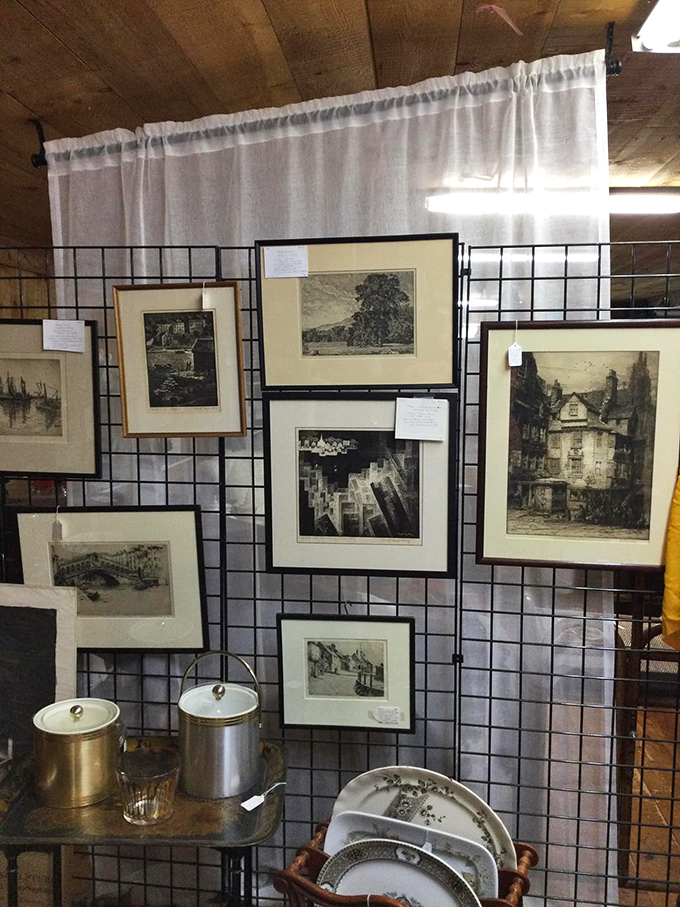 Black and white memories hang like windows to the past, each frame capturing a moment frozen in time.
