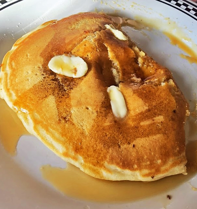 These pancakes are so golden and perfect, they belong in Fort Knox. Drizzle that syrup and watch your worries melt away!