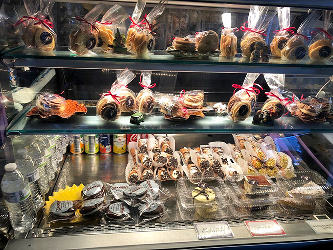 A tempting display of wrapped treats and pastries proves there's more to life than just gelato (but gelato helps).
