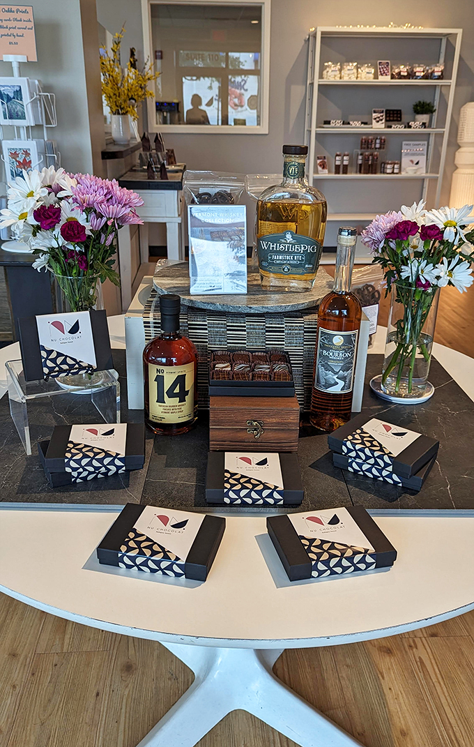 Whiskey and chocolate: a match made in flavor heaven! NU Chocolat's boozy creations prove that sometimes, the best things in life do mix.