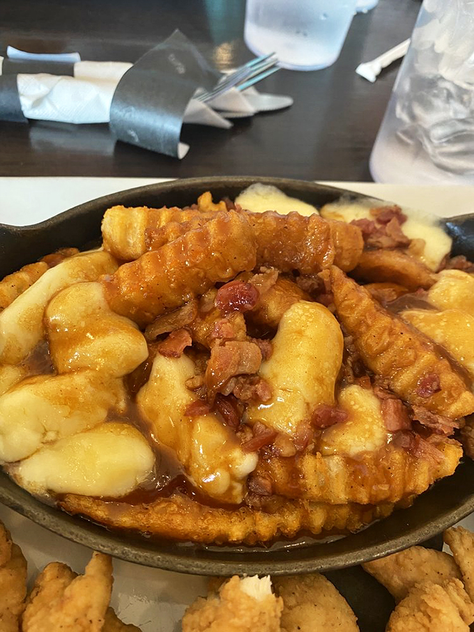 A Maine twist on Canadian comfort food that'll have you speaking in grateful mumbles between each heavenly bite.