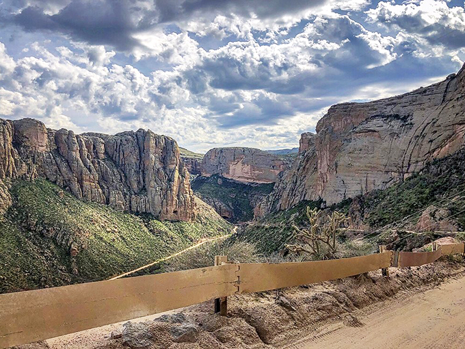 Nature's own skyscrapers! These rock formations look like they were carved by a giant with an artistic streak and too much time on their hands.