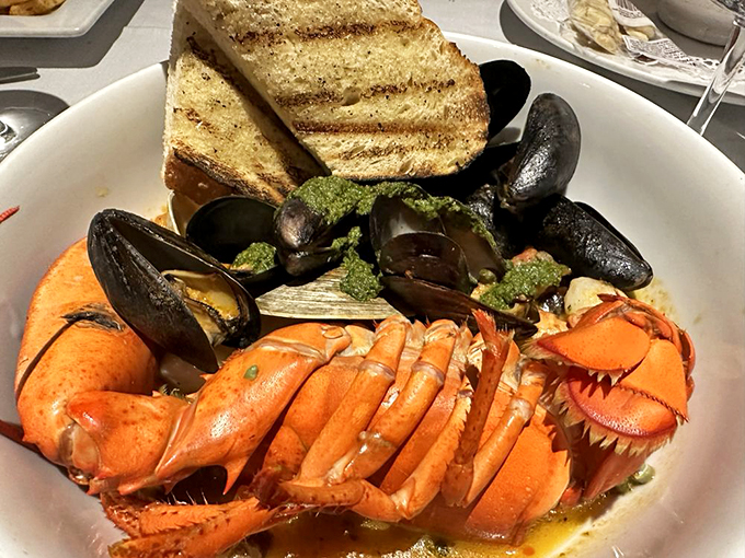 When seafood and salad join forces, magic happens - especially with these perfectly cooked lobster tails. Photo credit: Mark G.