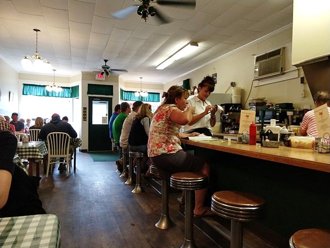 The breakfast bar: where coffee flows like a river and the staff knows your order before you do.