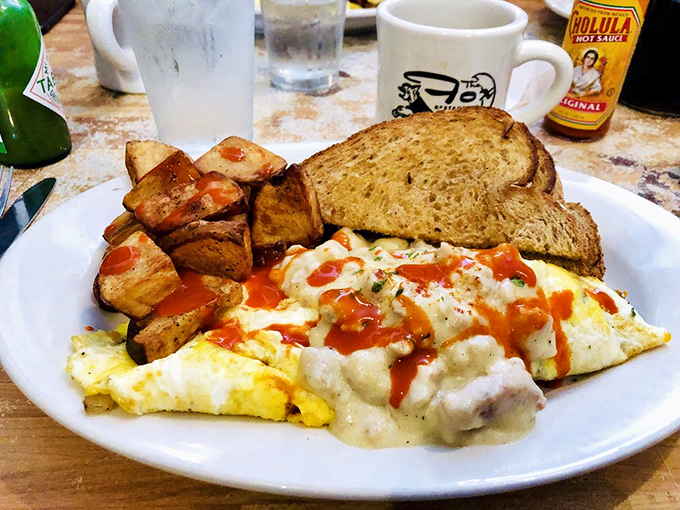 Yeehaw for flavor! This spicy, stuffed omelet will have your taste buds doing a happy dance all the way to flavor town.