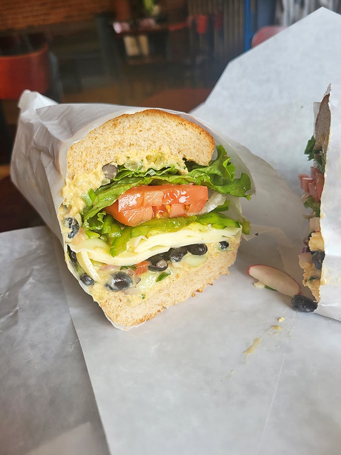 Who says veggie sandwiches can't be exciting? This