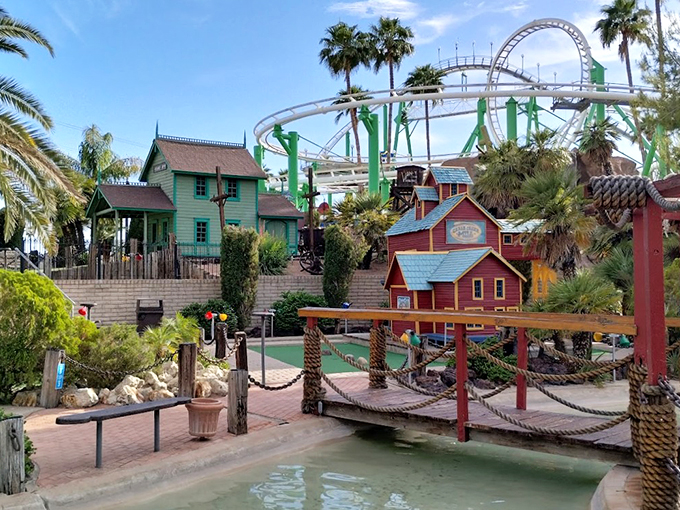 A castle fit for desert royalty! This mini golf course brings fairy tale charm to the Southwest, complete with turrets and putting greens.