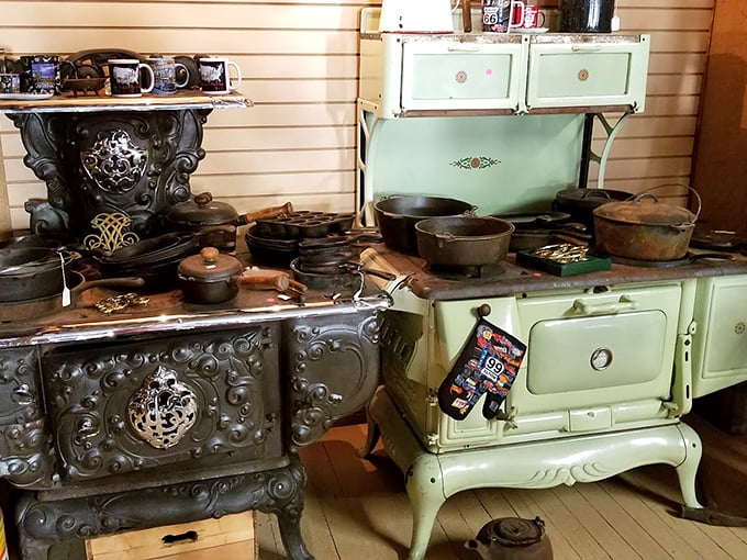 It's as if Evel Knievel's garage sale collided with a classic car show. Gearheads and history buffs, prepare to lose track of time!