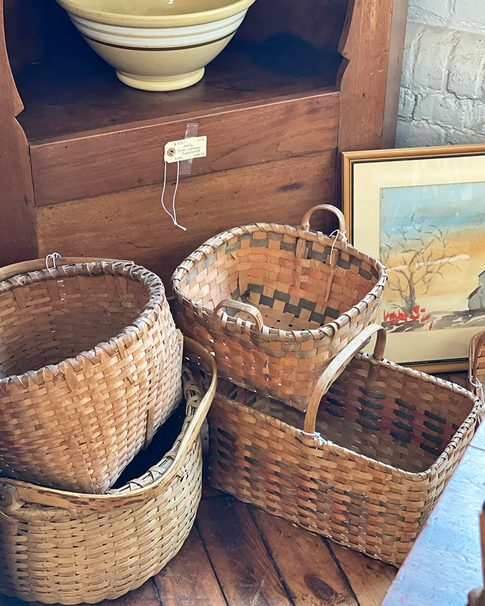 Hand-woven pieces of history that carried everything from picnic lunches to Maine's famous blueberries through decades past.