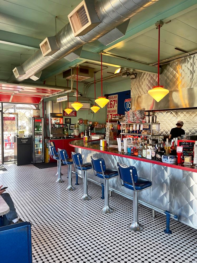 Pull up a stool and prepare for flavor liftoff! This gleaming counter is Mission Control for your taste bud adventure. Houston, we have no problems here!