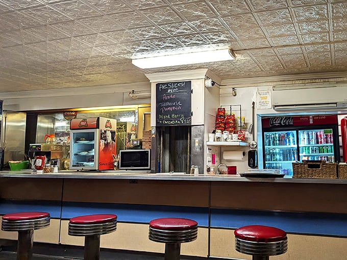 Pull up a stool and stay awhile! This counter has heard more stories than a librarian, and served more slices than a pizza-cutting ninja.