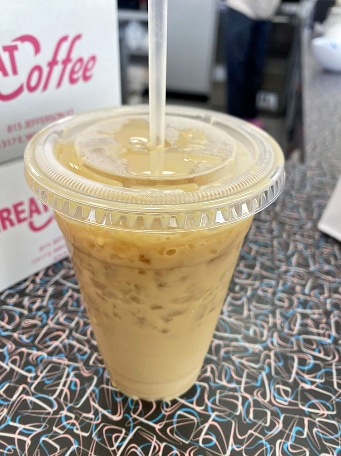 Iced coffee perfection! This cold brew looks so refreshing, it could make even a snowman break a sweat.