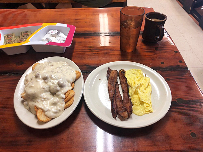 Potato perfection! These crispy cottage fries, smothered in creamy gravy, are like edible poker chips in a high-stakes game of deliciousness.