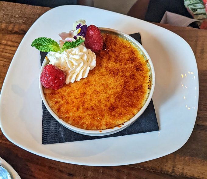 Cr&egrave;me br&ucirc;l&eacute;e so pretty, it belongs in the Louvre. But unlike the Mona Lisa, you get to devour this masterpiece! Photo credit: Danielle DuValle