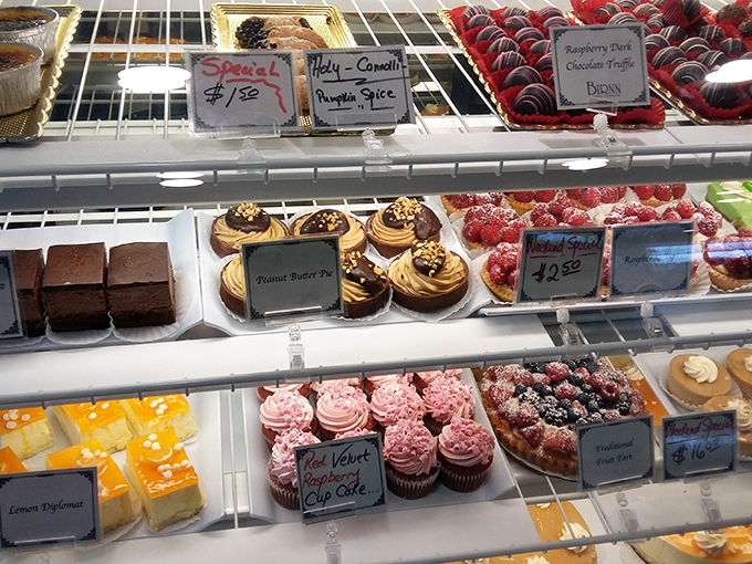 Dessert display or modern art installation? Either way, we're ready to appreciate these sweet masterpieces with our taste buds.