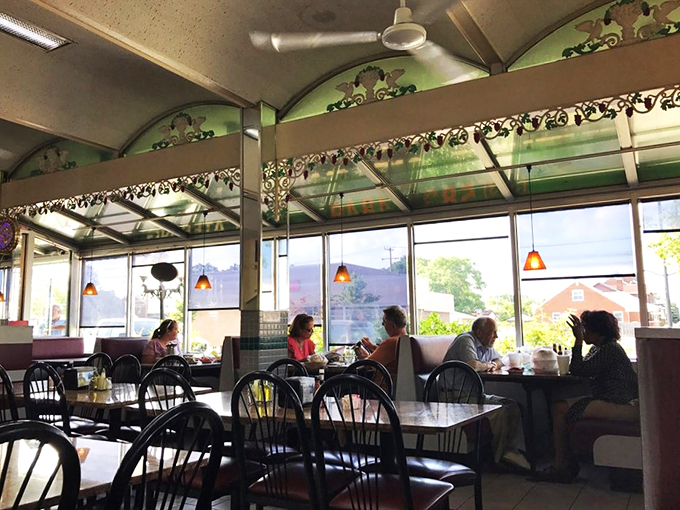 Welcome to the coziest corner of Dearborn! This dining area feels like your favorite aunt's living room, if your aunt was a world-class Lebanese chef.