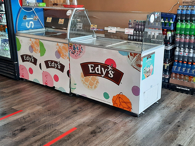 Cool treats for hot Florida days. This ice cream case is like a mirage in the desert, but deliciously real.