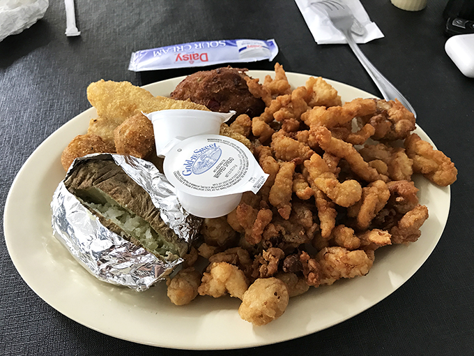 The ocean called - it wants its flavor back! These crispy fried oysters are like little nuggets of seaside bliss. Photo credit: Rick M
