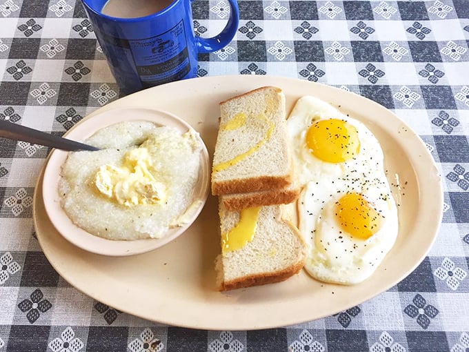 Grits: the South's best-kept secret weapon. Creamy, buttery, and more comforting than your grandmother's quilt on a chilly morning. Photo credit: Don C.