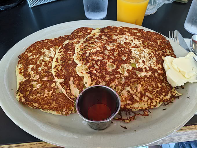 Pancakes that could double as frisbees &ndash; if you could bear to throw them instead of devouring them. Fluffy, golden, and oh-so-tempting.