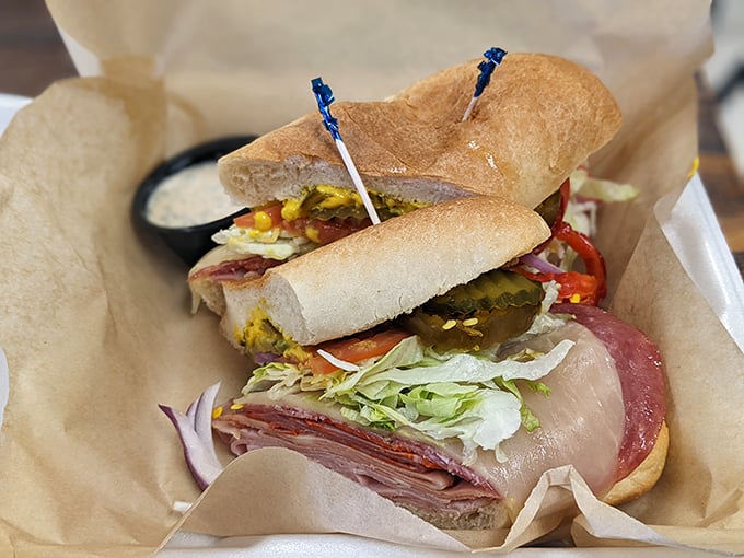 Pastrami so good, it'll make you want to start a "meat appreciation society." This sandwich is the stuff deli dreams are made of. Photo credit: Connor Tumbleson