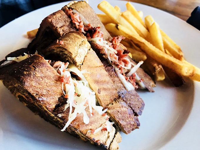 The Reuben sandwich: Where corned beef meets sauerkraut in a marriage so perfect, it could make cupid retire. Photo credit: Nova J.