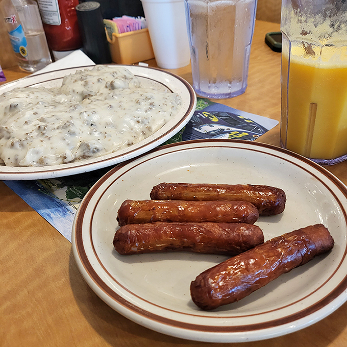 Sausage links: the unsung heroes of breakfast. These golden-brown beauties are ready to take center stage on your plate and in your heart. Photo credit: Laura Bolte