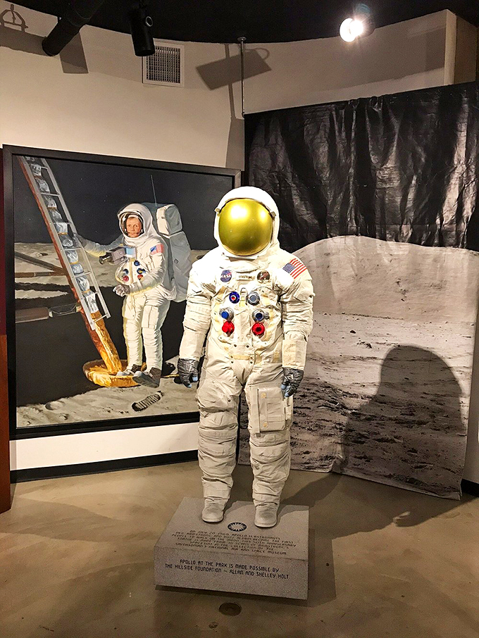 Suit up and blast off! This space suit display is more exciting than any runway fashion show.