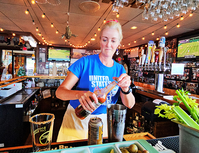 Mixing up some magic! The staff here doesn't just serve food &ndash; they're crafting experiences, one shake at a time.